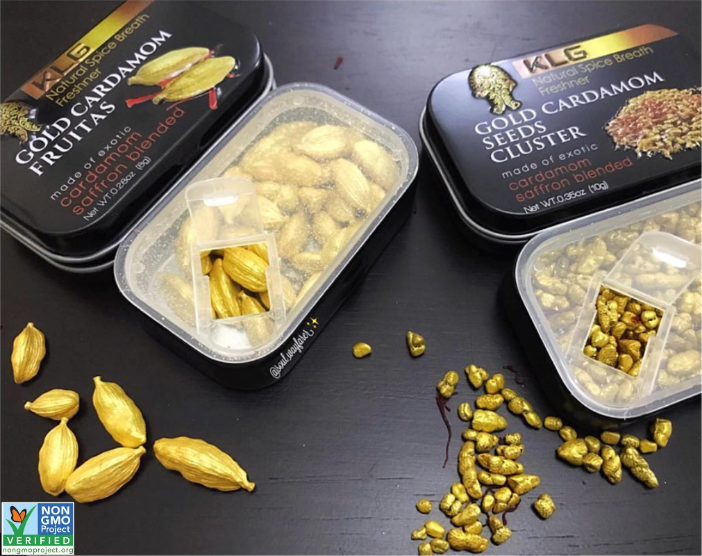 !GC - 2 Pack Gold Cardamom Sample Pack Vegan Certified, NON - GMO, No